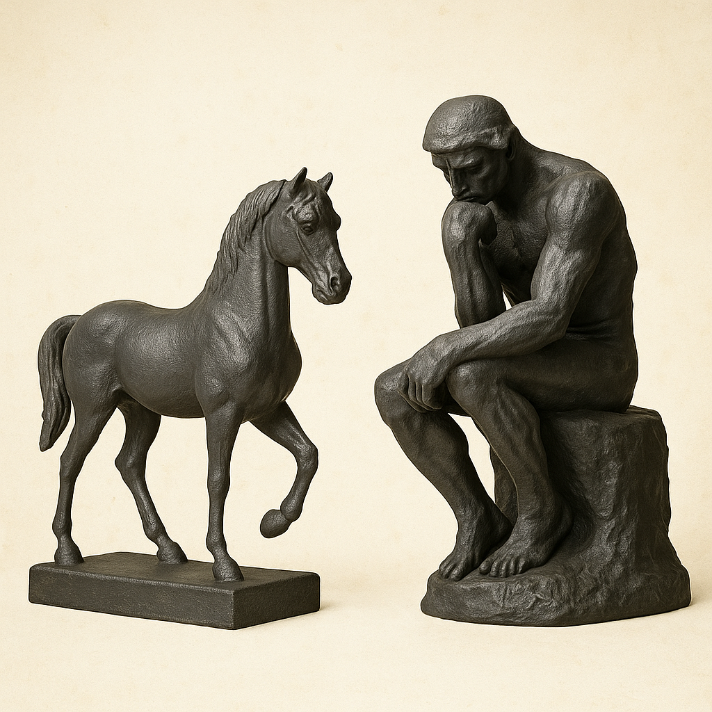 Cast iron sculptures | VntiQue – Statues & figures for indoor/outdoor use